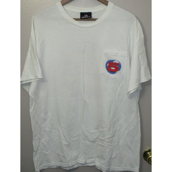 Channel 5 | Shirts | Channel 5 Globe Graphic Mens White Pocket Shirt Xl ...